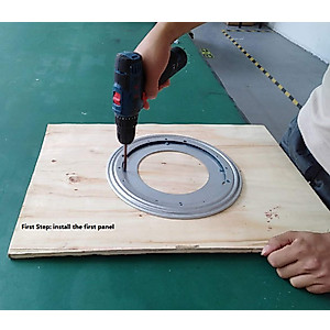 BlueNatHxRPR 12" /300mm Lazy Susan Base Only Lazy Susan Bearing Only Rotating Turntable Bearing Round Table Swivel Base for Glass Granite or Wood Kitchen Ding Table