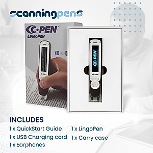 C Pen Text to Speech LingoPen - OCR Scanning Device for Reading, Literacy & Learning | 20+ Built in Dictionaries | Assistive Tool for Dyslexia & Learning Differences | Tests, Meetings, Language Study
