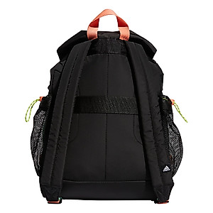 adidas Saturday Backpack, Black/Pulse Mint Green/Semi Coral Fusion Pink, One Size