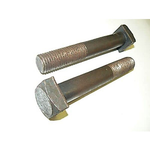 7/8"-9 x 5 1/2" Square Head Machine Bolts - Plain Steel Finish - Lot of 5 Pcs. HQ