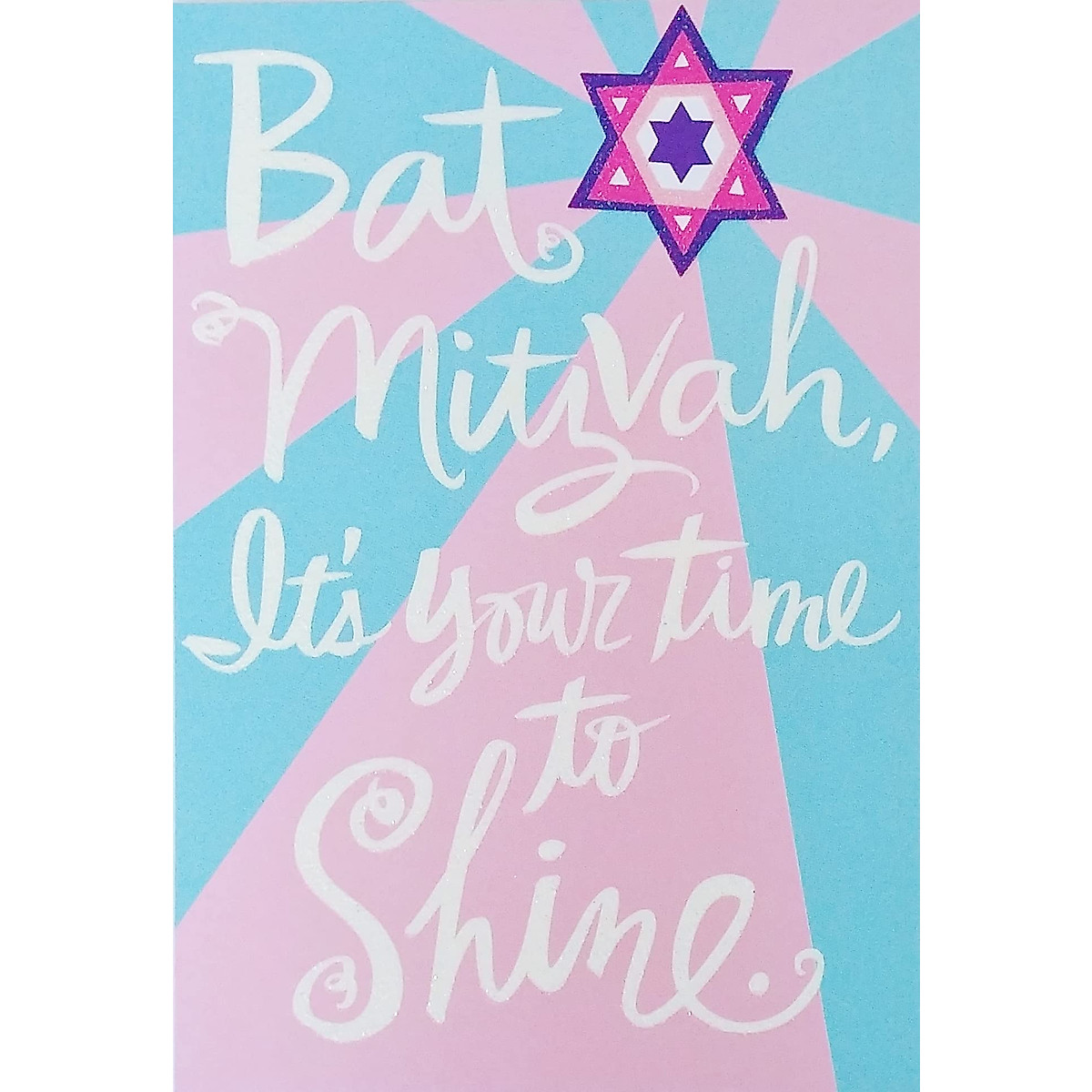 Greeting Card Bat Mitzvah It's Your Time To Shine - Jewish Milestone Birthday For Her