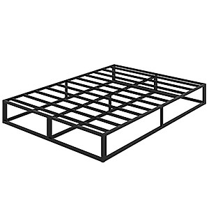 Bilily 10 Inch King Bed Frame with Steel Slat Support, Low Profile King Metal Platform Bed Frame Support Mattress Foundation, No Box Spring Needed/Easy Assembly/Noise Free