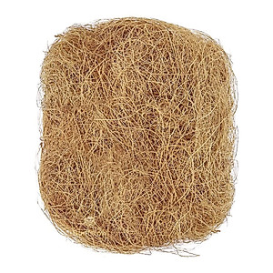 POPETPOP Coconut Fiber for Birds, Nesting Box Pads Chicken Nesting Pads Natural Coconut Fiber Nest Lining Material for Small Birds and Animals for Nest Building Bedding Hideouts 500g