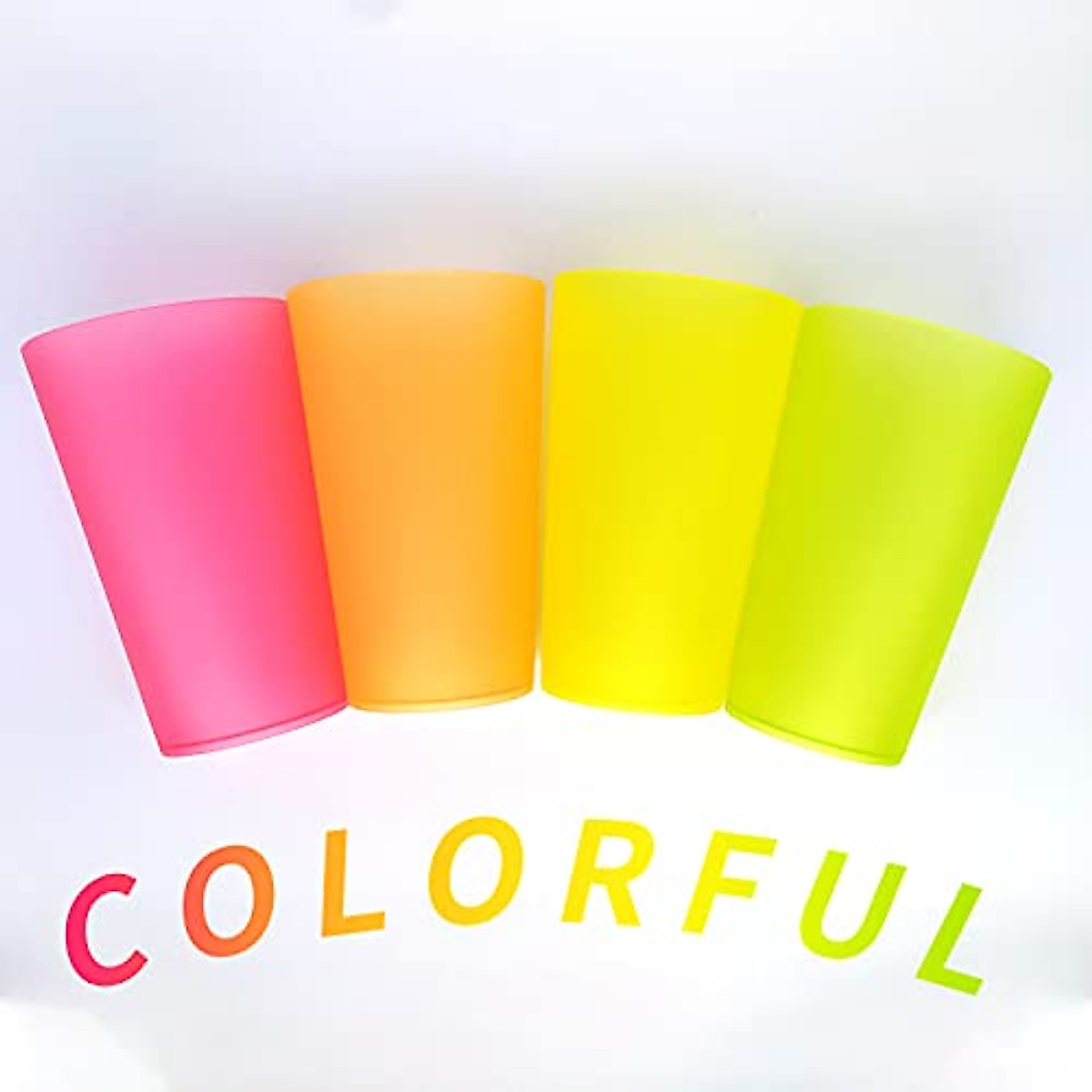 Children'S Cup-12 Sets Of Children'S Plastic Cups-10oz Children'S Juice Cup-Party Cup-Water Cup-Picnic Cup-Dishwasher Safe-Bpa Free Cup-4 Bright Colors-Suitable For Bright Children And Toddlers