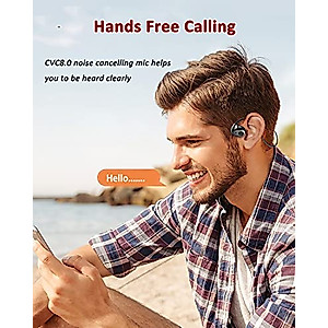 CHNYBQT Air Conduction Headphones，Bluetooth 5.2 Open Ear Headphones Wireless Earphones with Built-in Mic，Flexible and Lightweight Waterproof Sport Headset for Running, Cycling, Hiking, Driving