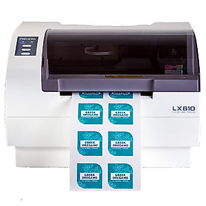 Primera LX610 Color Inkjet Label Printer with Plotter Cutter 74541 - Print and Cut Any Label Shape or Size in One Machine. Prints Up to 5 Inches Wide