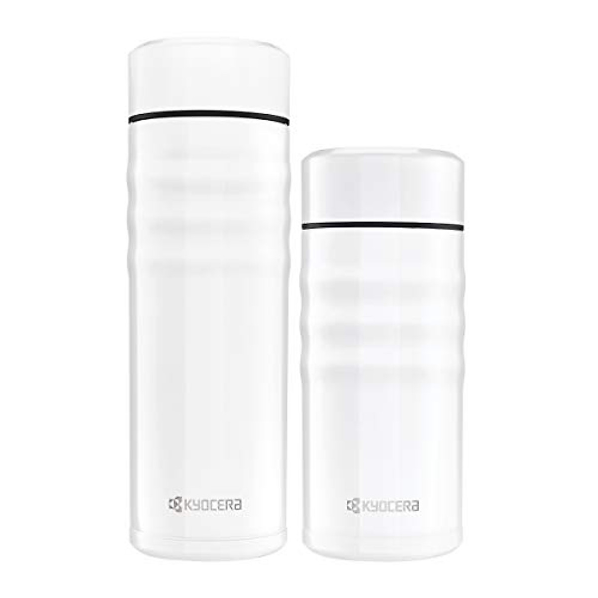Kyocera Travel Mug with Twist Top, 12oz, Pearl White