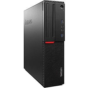 Lenovo THINKCENTRE M700 SFF Business Desktop Computer (Intel Dual-Core i3-6100 3.70GHz, 8GB DDR4, 256GB SSD, WiFi, Bluetooth, Dual Monitors Supported, Windows 10 Pro) (Reed) Black