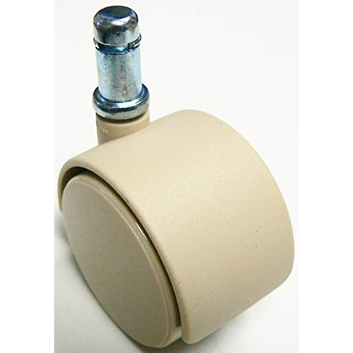 Oajen 2" Chair Caster Wheel Chromcraft, tan, 7/16" x 7/8" or 11mm x 22mm Grip Ring stem, Pack of 5