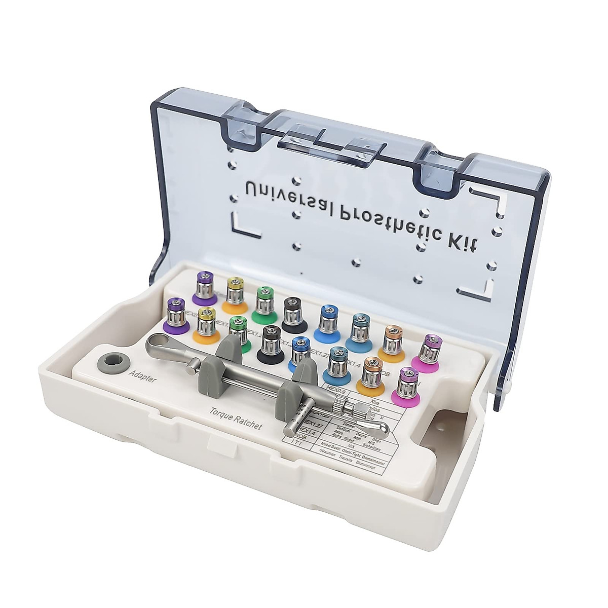 NSKI Universal Implant Torque Wrench Screwdriver Prosthetic Kit 10-70NCM Ratchet Drivers Implant Repair Tools