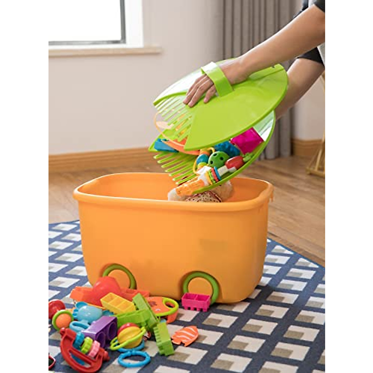 Gardenised Pair of Leaf Scoops, Hand Rakes for Lawn and Garden Cleanup (QI003286)