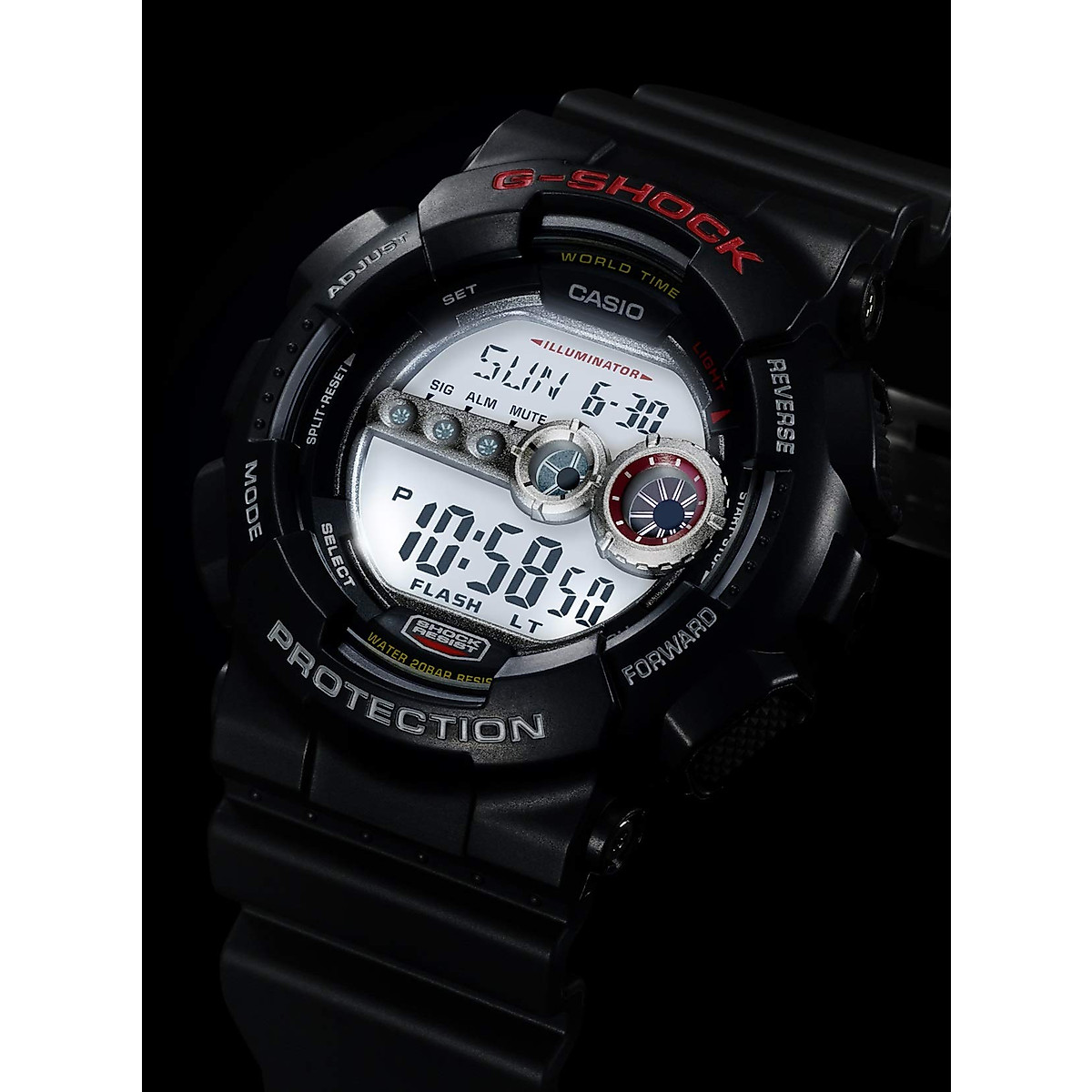 Casio G Shock Men's GD-100-1ACR G-Shock Digital Display Quartz Black Watch