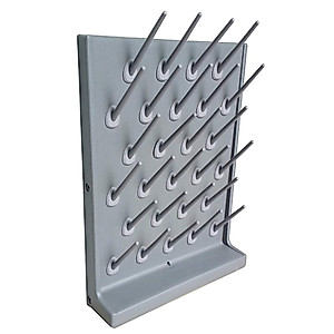Gdrasuya10 27Pegs Drying Rack Wall Mount Drying Shelf Lab Glassware Drying Draining Rack Cleaning Equipment for Laboratory School 2Pack