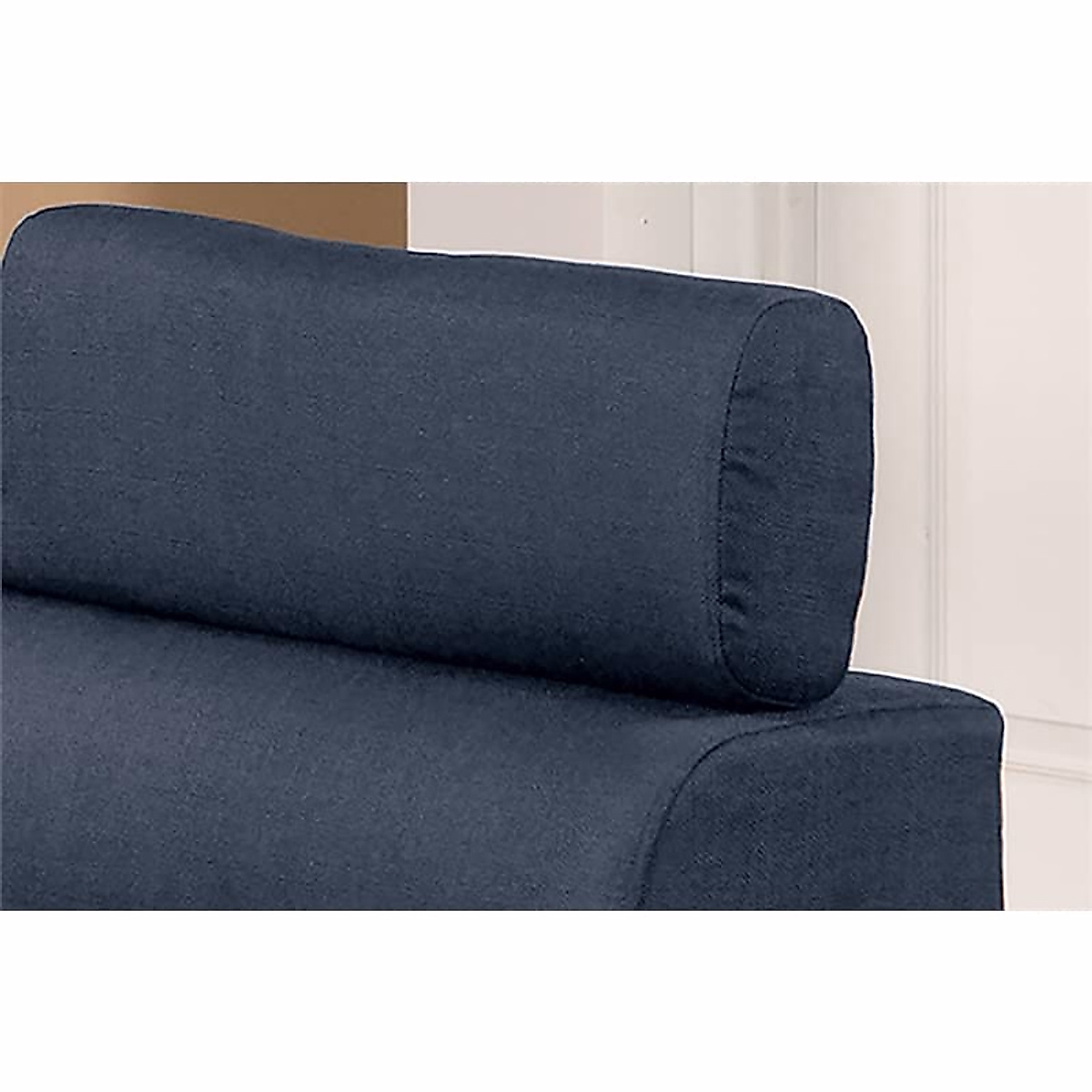 Poundex 2-PCS Sofa Sectional, Dark Blue