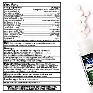 Hyland's Arnica for Post Workout Muscle Relief, 50 Count Quick Dissolving Tablets