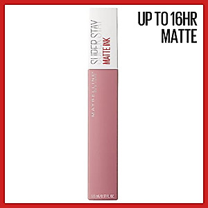 Maybelline Super Stay Matte Ink Liquid Lipstick Makeup, Long Lasting High Impact Color, Up to 16H Wear, Dreamer, Warm Pink Neutral, 1 Count