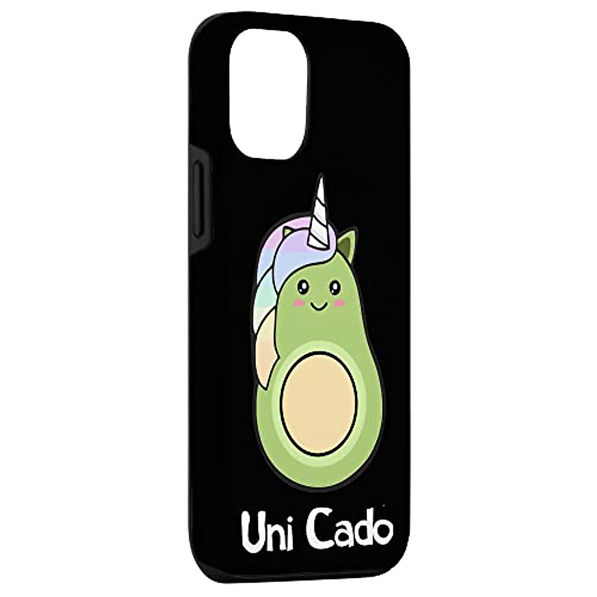 iPhone 12/12 Pro Uni Cado, Cute Avocado, Funny Unicorn, Guacamole, Vegan Case