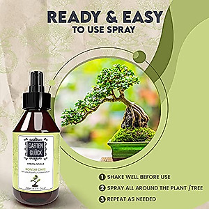 Garten Glück Bonsai Food Spray - Bonsai Tree Fertilizer For Strong and Healthy Leafs - Bonsai Fertilizer Liquid to Strengthen Stems - Bonsai Tree Food To Complete Your Bonsai Care Kit, 8.45 Fl Oz