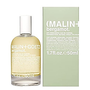Malin + Goetz Bergamot Eau de Parfum, 1.7 Fl. Oz. – Men & Women's Perfume, Naturally Bright Fragrance, Scented Perfume, Earthy & Musk Scent, Vegan & Cruelty Free