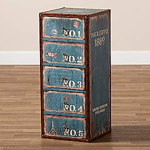 Baxton Studio Multipurpose Shelving and Cabinets, Blue