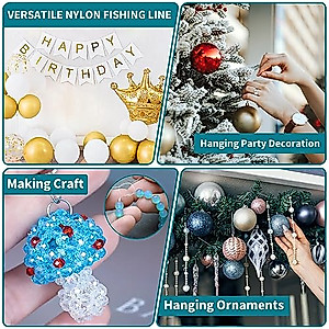 TRUSCEND Monofilament Fishing Line, Superior Nylon Low Memory Fishing Line, Excellent Casting, Exceptional Strength and Abrasion Resistance Mono Line, Ties Strong Knots, 16lb/0.3mm/547yds