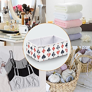 Coikll Poker Playing Card Foldable Organizer Storage Bins Cube Baskets for Home Closet Drawers Shelf Toys -11*11*11in