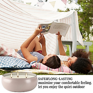 4 Pack Citronella Candles-3 Wick Scented Candle,12 oz Large Candle Gift for Housewarming Gifts,Birthday Gifts,Summer Gifts,Anniversaries GIF