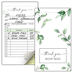 Simplified Thank You Receipt Book for Small Businesses - Aesthetic and Easy to Use Receipt Pad - The Perfect Business Supplies That Helps You and Your Happy Clients to Stay Organized