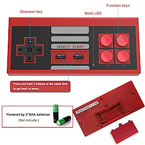 Handheld Gamepad Games Controller for GV300S Games Console (Red)