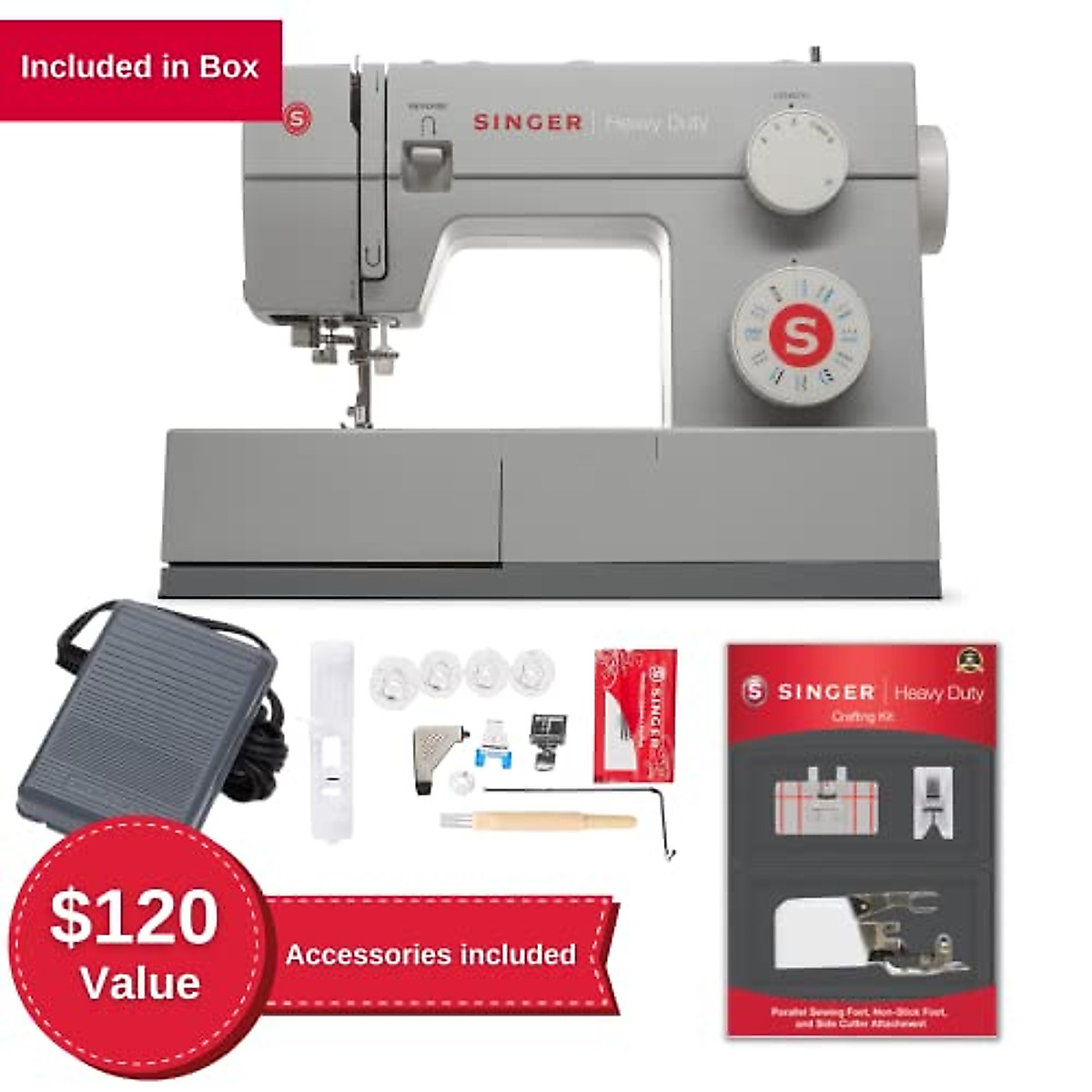 SINGER 44S with Kit Sewing Machine, Grey — 🛍️ The Retail Market