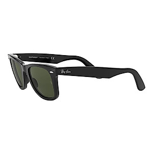 Ray-Ban Wayfarer Sunglasses,54mm,Black/Crystal Green