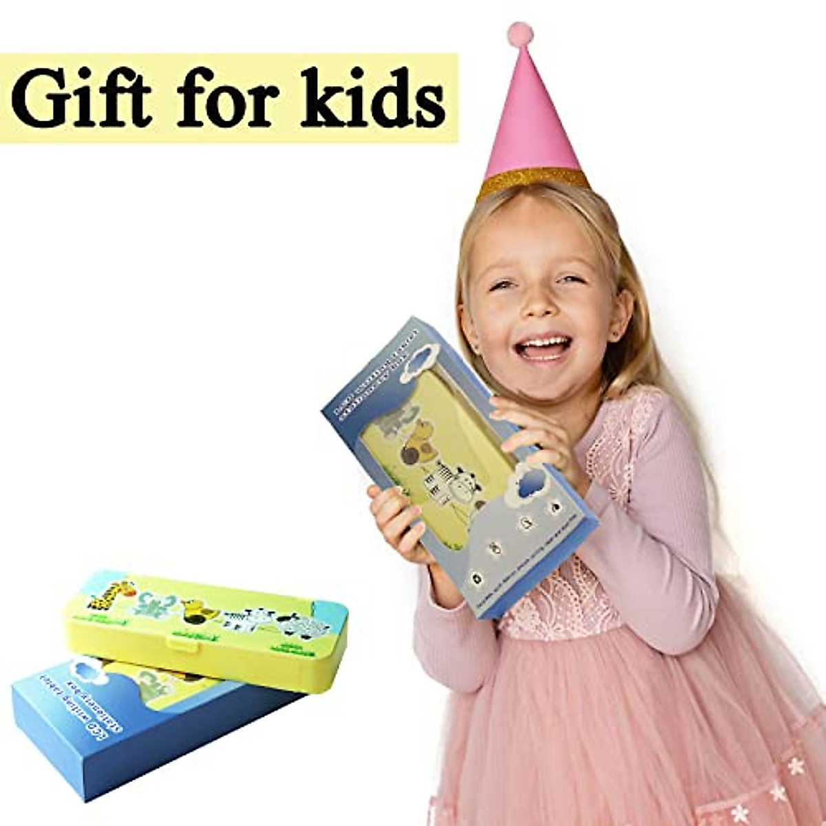 XiaYchaug Pencil Case , LCD Writing Tablet Pencil Box, Multifunction Stationery Case Organizer Box With Doodle&Scribbler Board,Cute Cartoon Plastic Pencil Case for Kid,Christmas Gifts