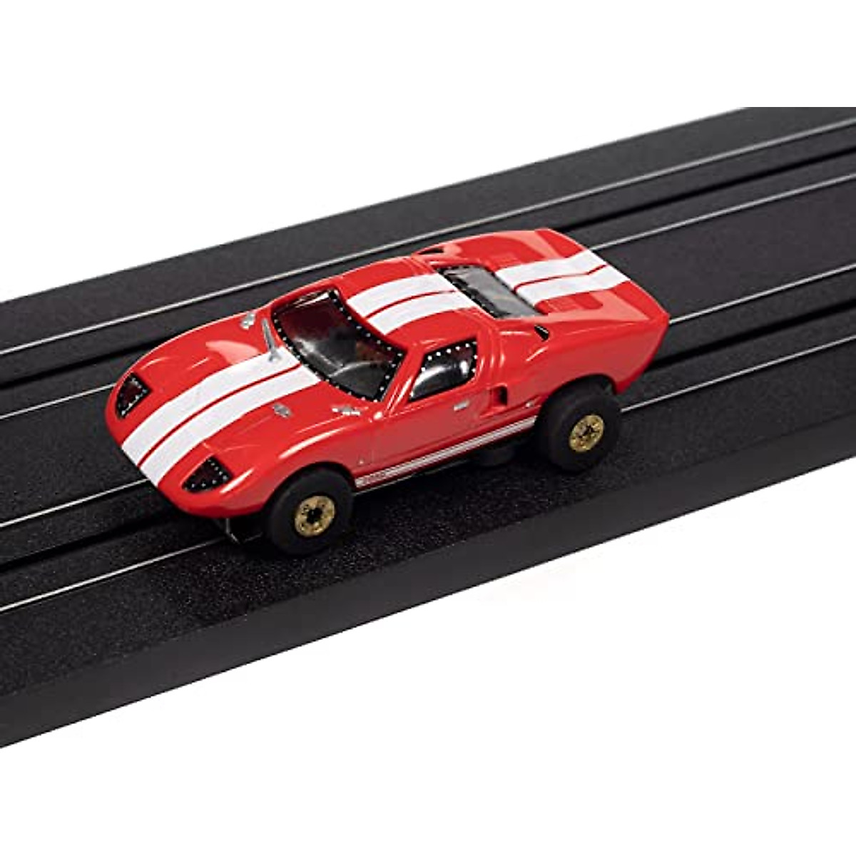 Auto World Thunderjet 1966 Ford GT40 (red) HO Scale Slot Car