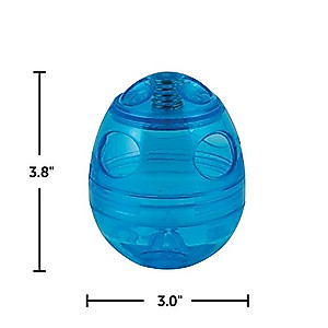 PetSafe Cat Egg-Cersizer Interactive Toy and Meal Dispenser, Use with Food or Treats - PTY00-13747,Blues & Purples