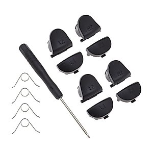 Create idea 13pcs L1 R1 L2 R2 Trigger Buttons & Spring & Screwdriver Replacement Part Compatible with PS4 Dual Sense Controller Replacement Controller Button
