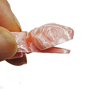 FlexiMech Rattlesnake 3d printed Snake Emerald Green 12" Flexible Reptile Mouth Opens Fidget Toy (Cotton Candy Pink)