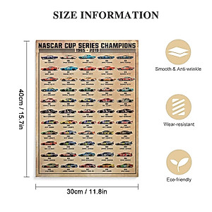 Room Decor Aesthetics NASCAR Cup Series Championship Racing Poster Wall Decor Wall Art Paintings Canvas Wall Decor Home Decor Living Room Decor Aesthetic 12x16inch(30x40cm) Unframe-Style