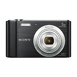 Sony DSC-W800/B Point and Shoot Digital Still Camera Black Bundle with 16GB SDHC Memory Card, Point and Shoot Field Bag Camera Case, Flexible Mini Table-top Tripod and Cleaning Coth