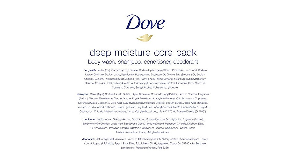 Dove Deep Moisture Regimen Pack for Soft Skin & Healthy Hair