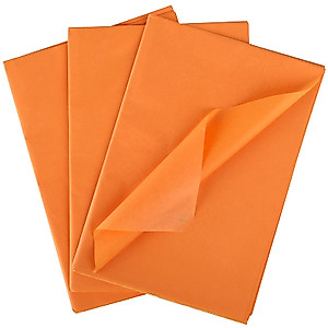 KESOTE Orange Tissue Paper for Gift Bags, 14" x 20" Wrapping Paper Bulk Tissue Paper for Crafts, Packaging, Gift Wrap, Christmas, Holidays - 60 Sheets