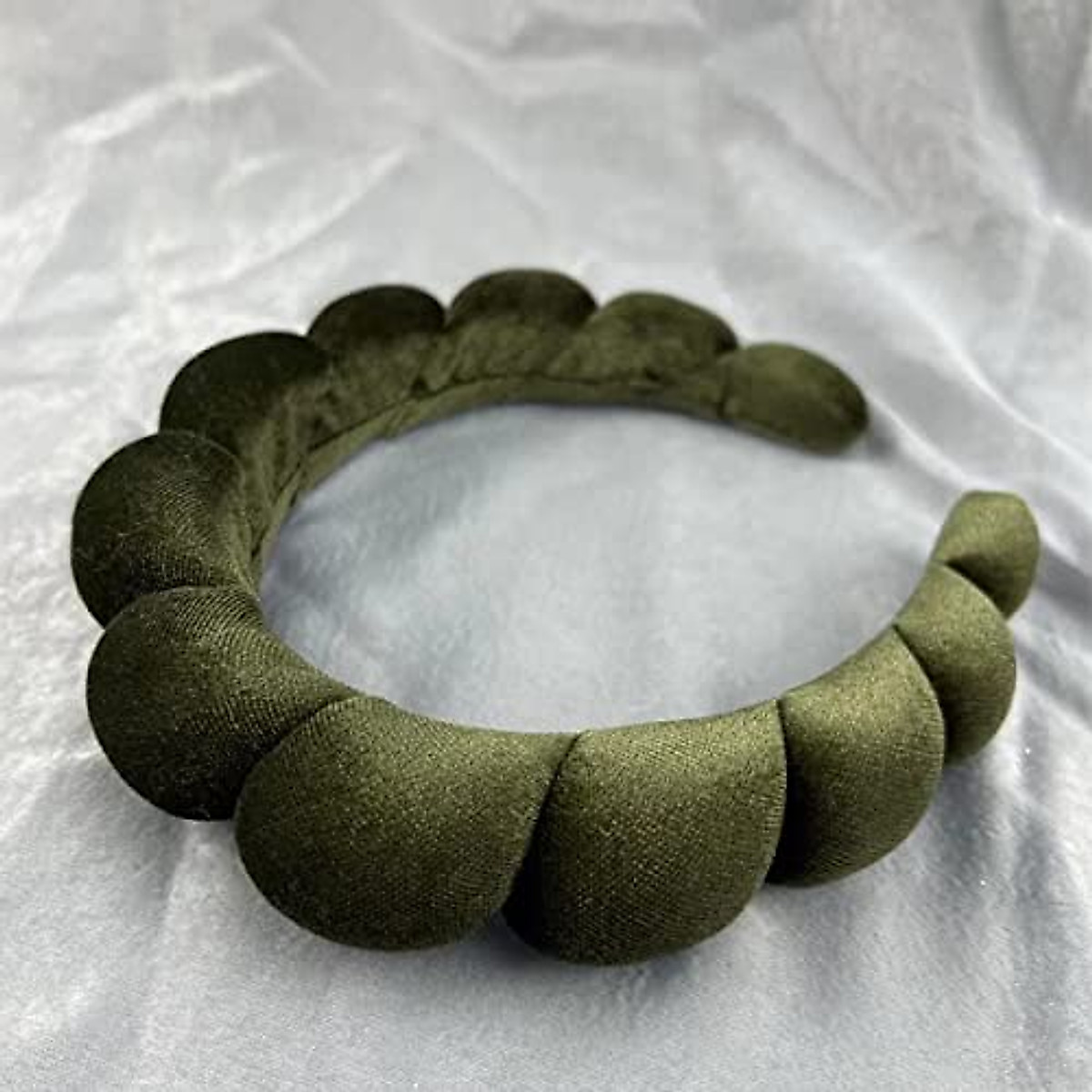 DJDZ Puffy Makeup Headband Spa Headband for Women, Sponge & Terry Towel Cloth Fabric Versed Headbands for Skincare,Yoga,Face Washing,Makeup Removal,Shower and Facial Mask