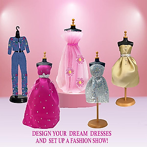 Real Fashionista Fashion Design Kit for Kids, Designed by Fashion Designer, Fashion Sewing Kit for Kids,Fashion Design Kit for Girls, Fashion Designer Kits for Girls