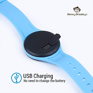 Potty Training Watch for Kids V1 – A Water Resistant Potty Reminder Device for Boys and Girls to Train Your Toddler with Fun/Musical and Vibration Interval Reminders with Potty Training eBook (Blue)