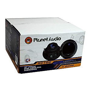 Planet Audio AC10D 10 Inch 3000 Watt 4 Ohm Dual Voice Coil Car Audio Subwoofers with Stamped Basket, Polypropylene Cone & Foam Surround, Black, Pair