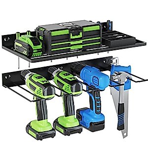 Doozx Power Tool Organizer, Drill Holder, Power Tool Organizer Wall Mount, Power Tool Storage, Heavy Duty Drill Holder Wall Mount, Drill Storage Rack For Garage, Home, Workshop, Shed