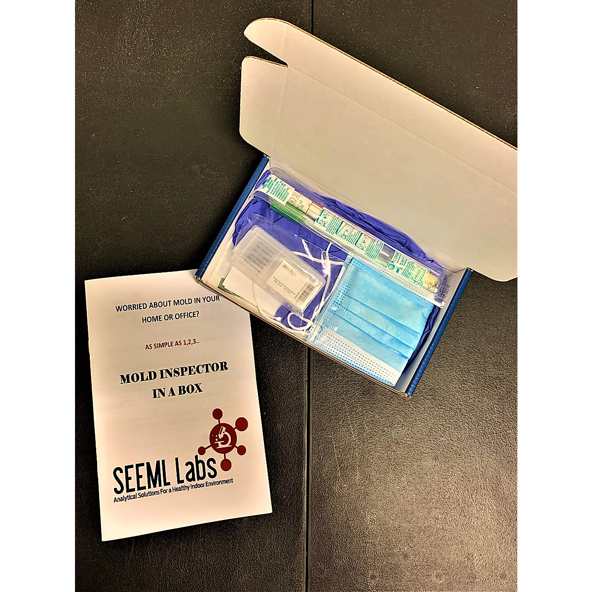 DIY Mold 3 Test Kit (Same Day Results) Expert Consultation and AIHA-LAP, LLC Accredited Lab Analysis Included