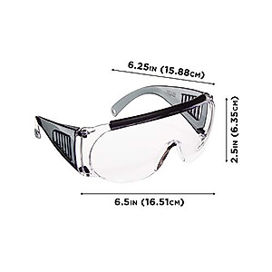 Allen Company Safety Glasses - Ballistic Eye Protection for Men and Women - Shooting Accessories that Work with Prescription Glasses - ANSI Z87.1 Impact Resistance - Clear