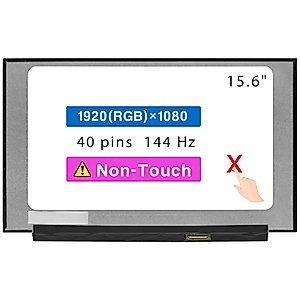 Screen Replacement for Lenovo Ideapad Gaming 3 15ARH7 Model 82UK 15.6" FHD 1920×1080 40 pin 144HZ LCD Non-Touch Screen Display Panel