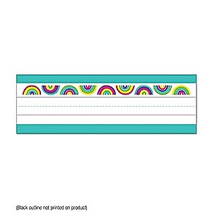 Carson Dellosa Kind Vibes 36PC Name Plate for Desk, Boho Rainbow Nametags for Chalkboard Labels, Locker Decor, Room Organizer, and More, Classroom Organization Teacher Supplies