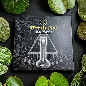 XPERSIS PRO Magnate Quiet DLC Fade Blade Black Cordless Hair Clipper for Barbers, Professional Mens Hair Clipper + Electric Razor Foil Shaver with Sharp Blades